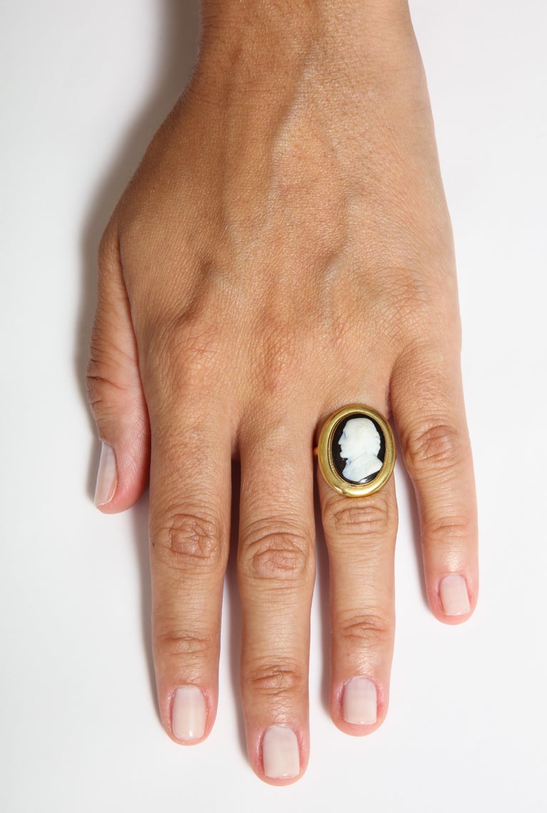 Antique Victorian Cameo Ring of William Shakespeare at 1stDibs