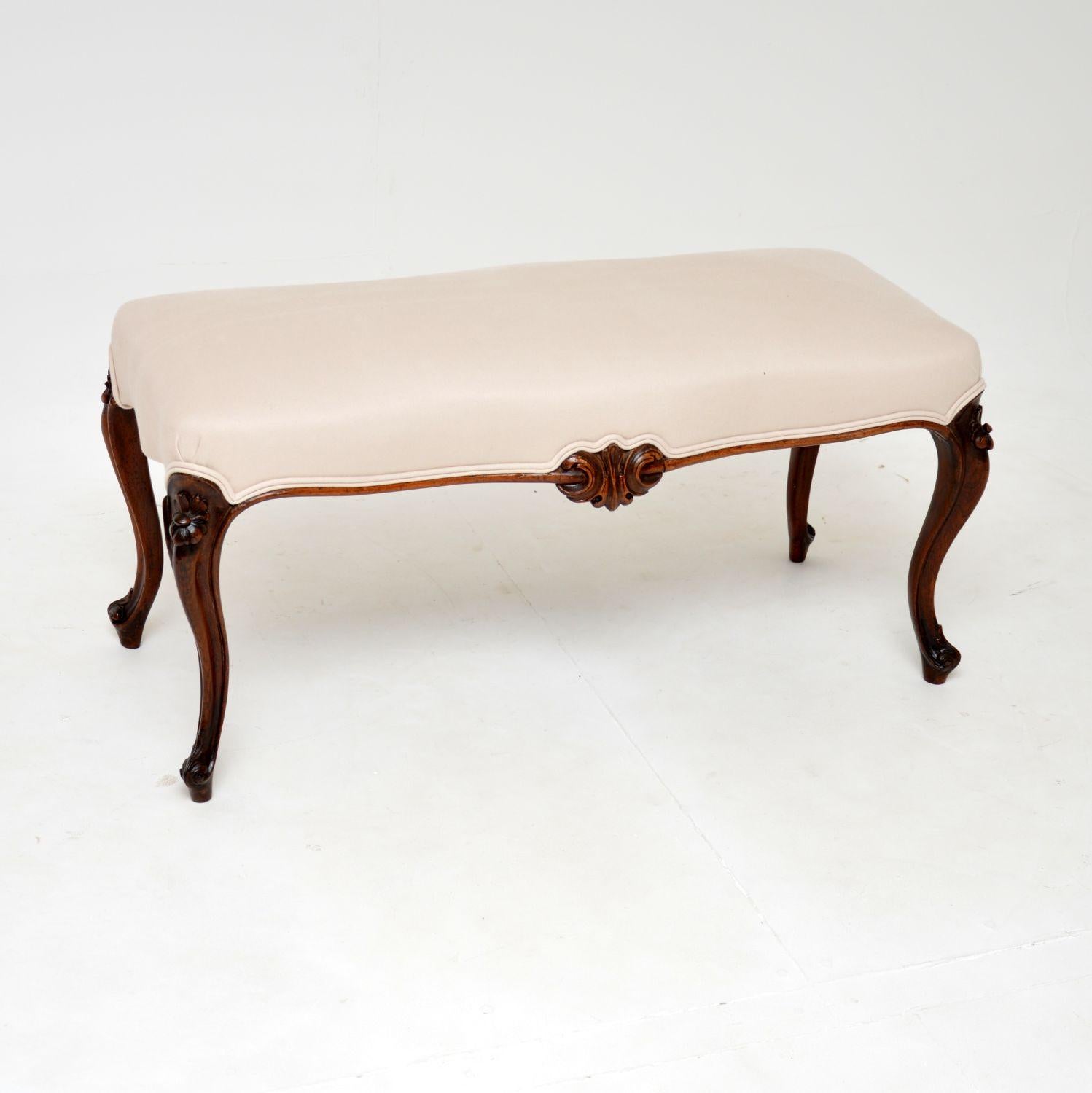 Large Antique Victorian Style Leather Stool / Coffee Table For Sale at ...