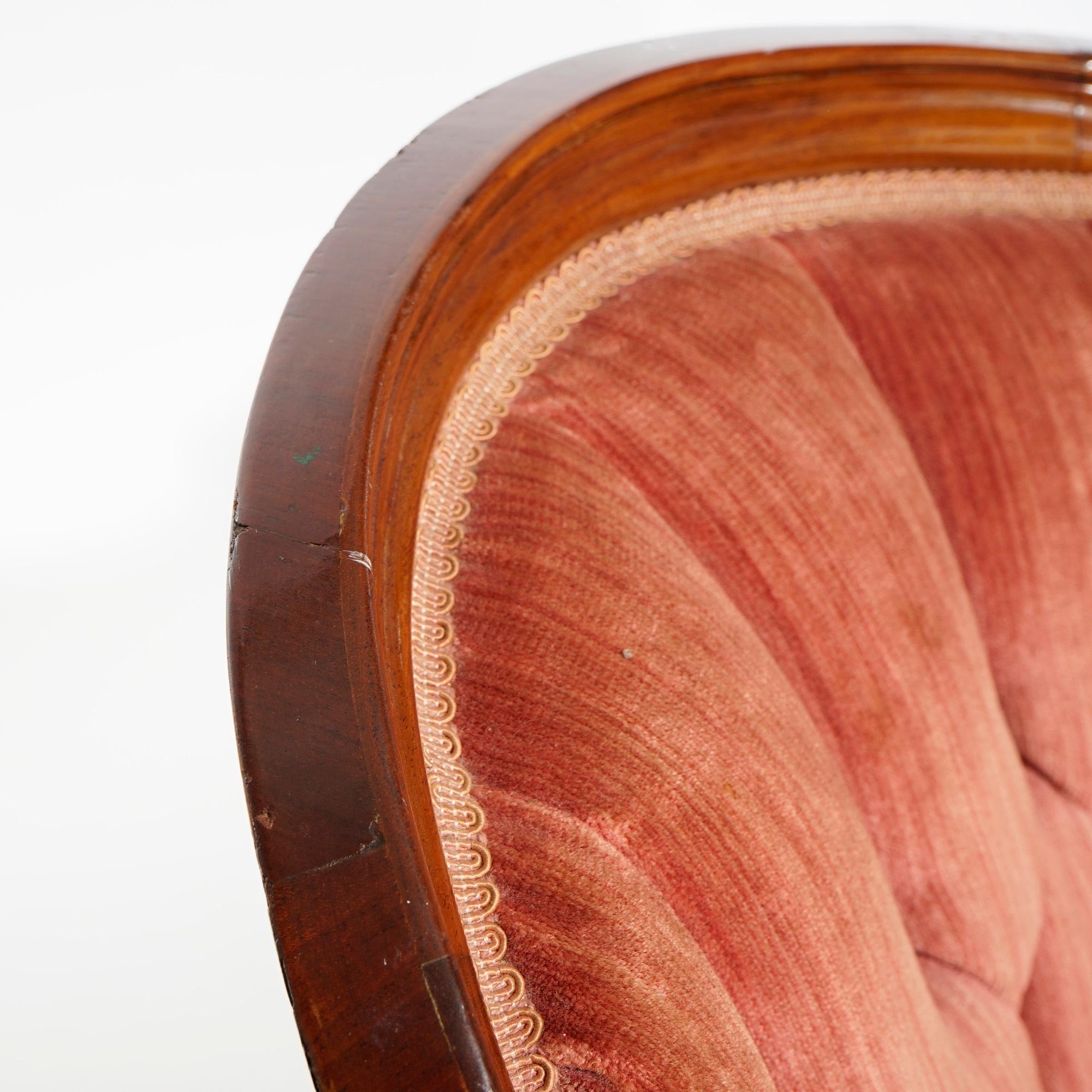 Antique Victorian Carved Walnut Button Back Sofa Circa 1890 at 1stDibs