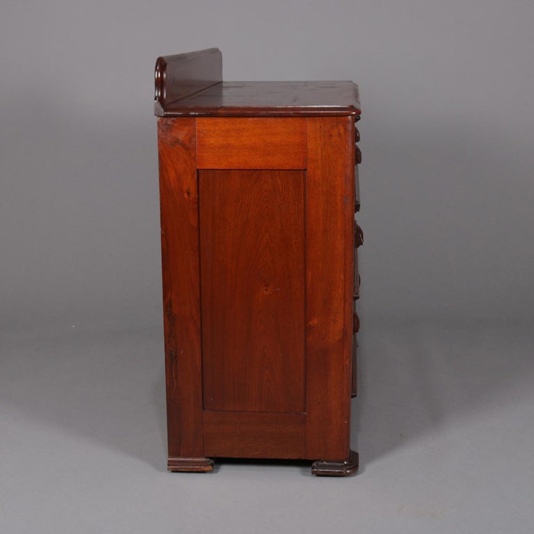 Antique Victorian Carved Walnut Three-Drawer Chest of Drawers, circa ...