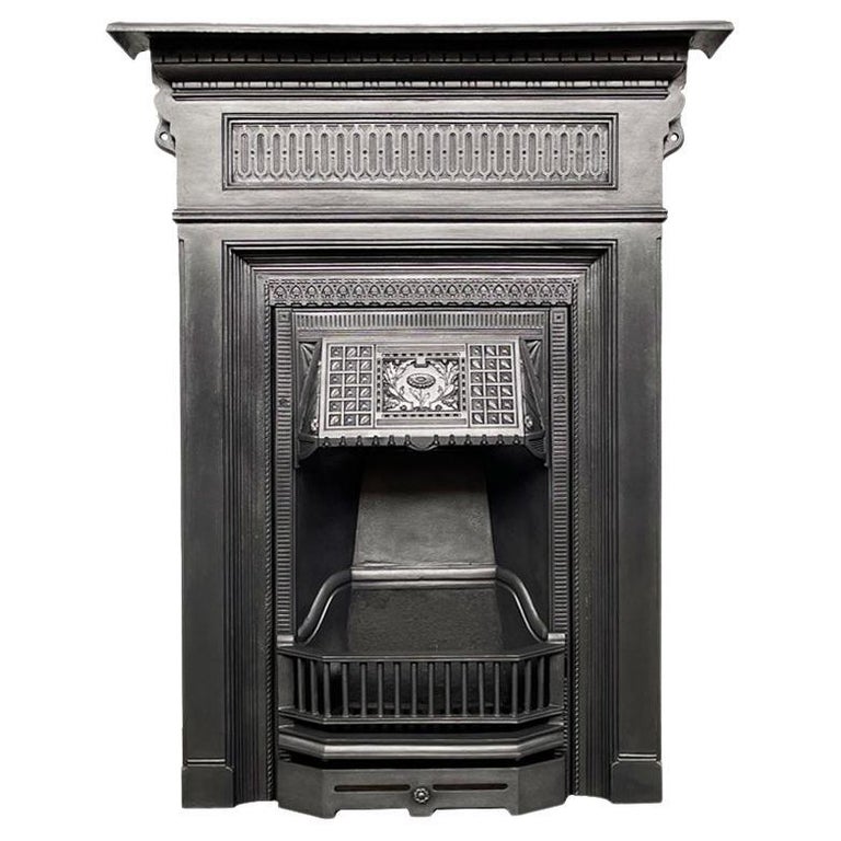 Cheminée combinée victorienne ancienne en fonte En vente sur 1stDibs