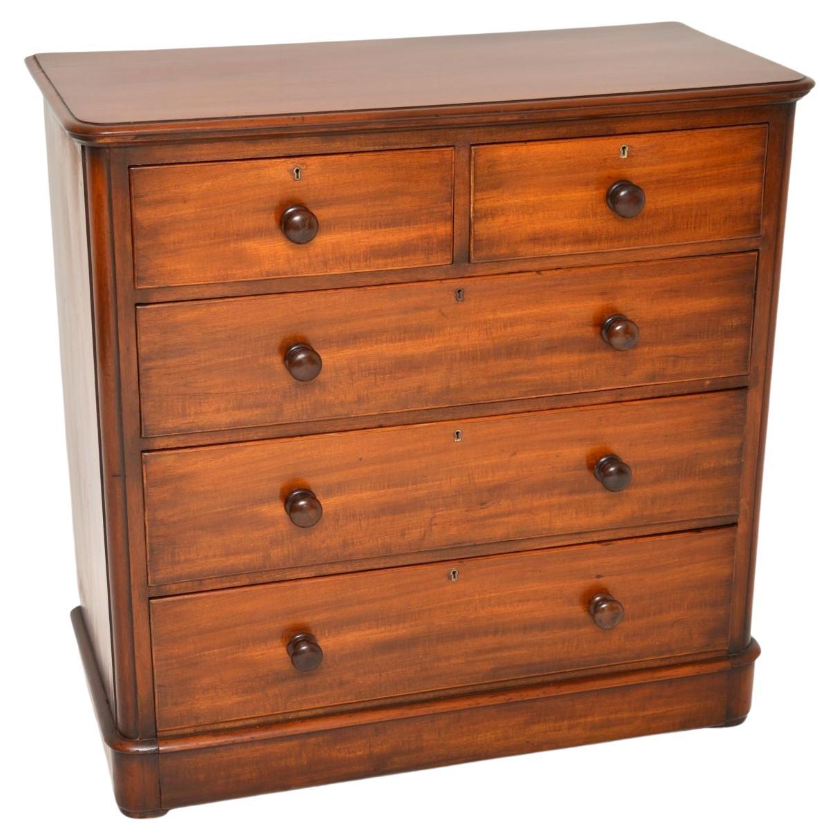 Antique Edwardian Inlaid Chest of Drawers For Sale at 1stDibs