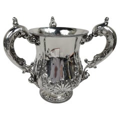 Antique Victorian Classical Sterling Silver Loving Cup Trophy For Sale ...
