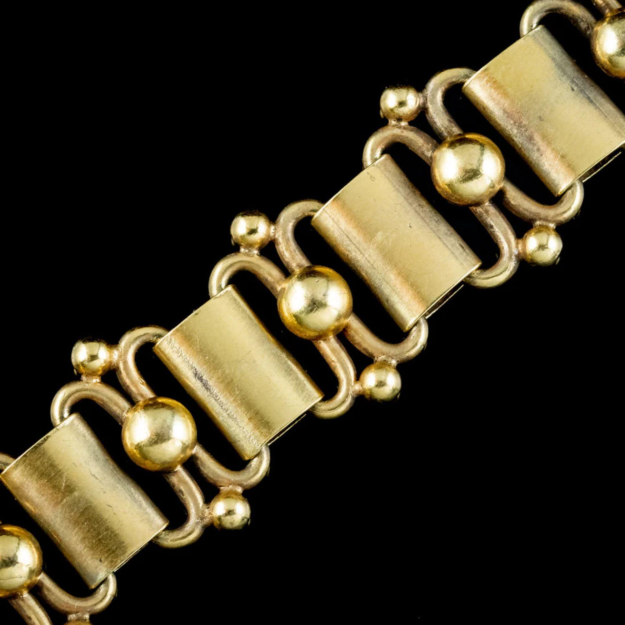 Antique Victorian Collar Necklace Sterling Silver 18 Carat Gold Gilt ...