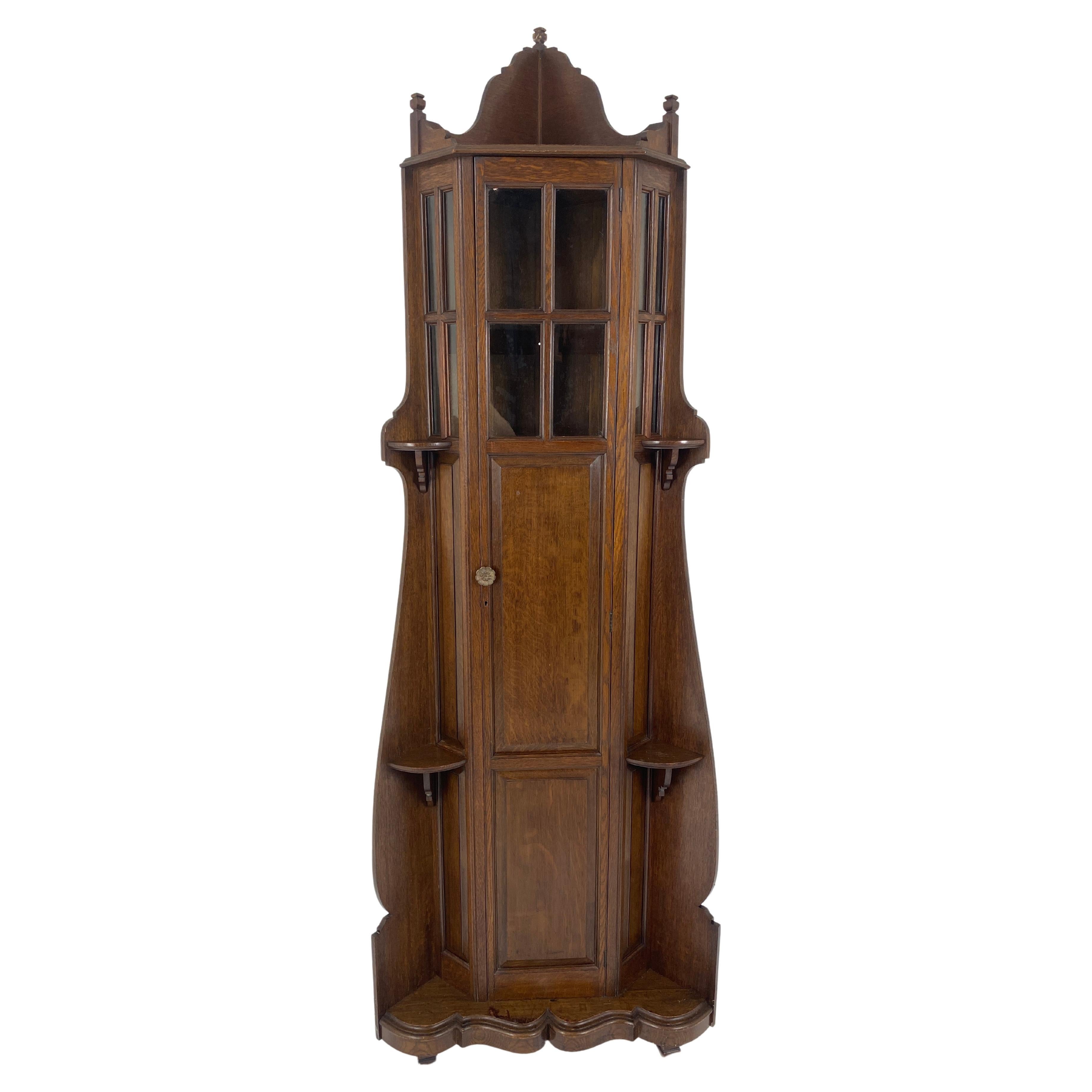 Antique Victorian Corner Hall Robe, Scotland 1900, H718 at 1stDibs