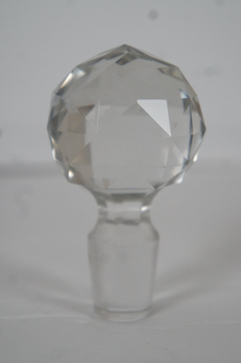 Antique Victorian Cut Glass Witch Hazel Vanity Perfume Decanter Bottle ...