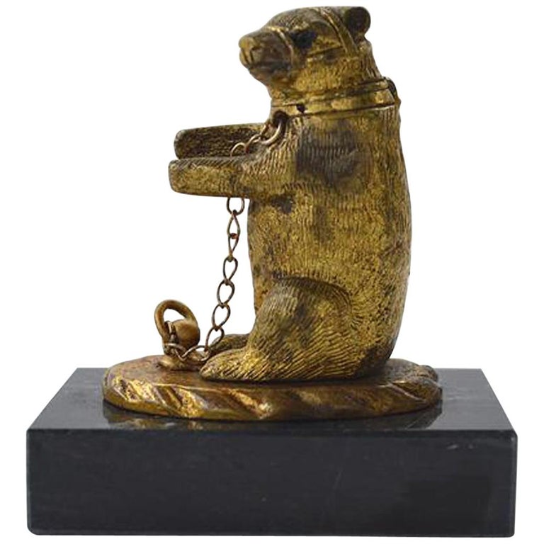 Antique Victorian Dancing Bear Desk Ornament at 1stDibs