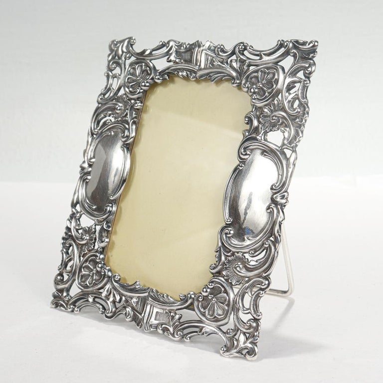 Antique Victorian Derby Quadruple Silver Plate Easel Back Photo or ...