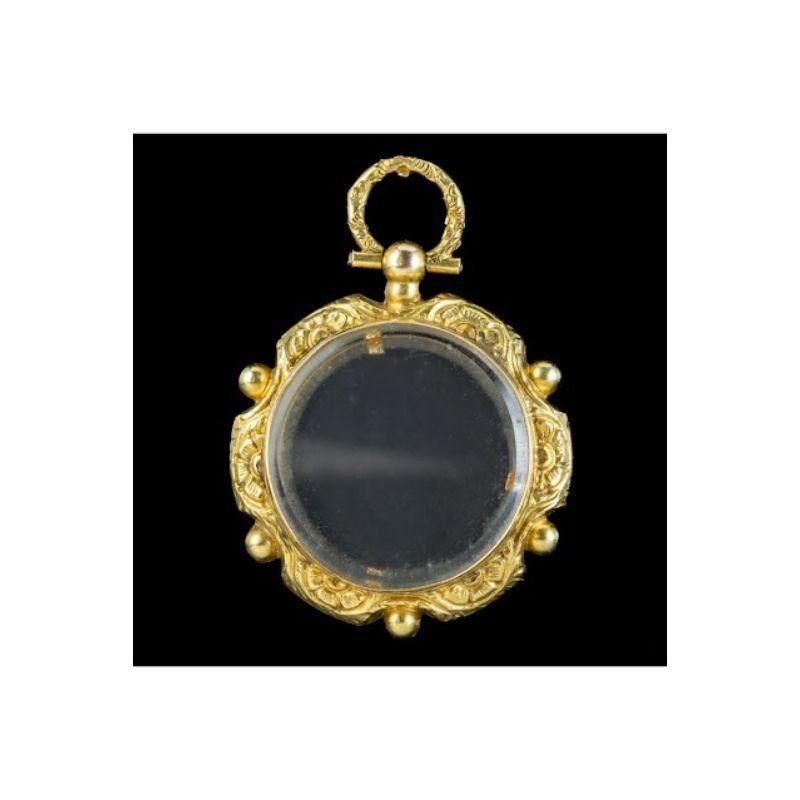 Antique Victorian Double Sided Locket in 9 Carat Gold, circa 1880 ...