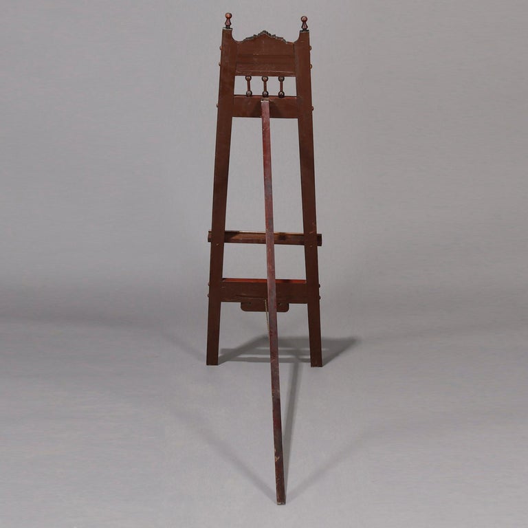 Antique Victorian Eastlake Stick and Ball Carved Walnut Art Display ...