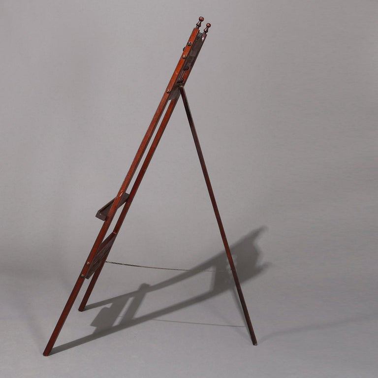 Antique Victorian Eastlake Stick and Ball Carved Walnut Art Display ...