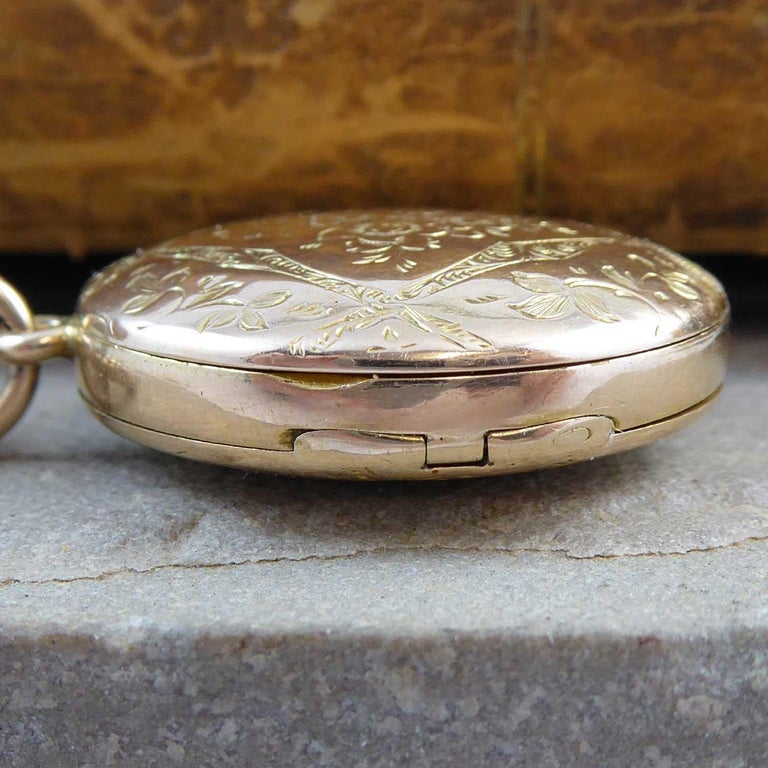 Antique Victorian/Edwardian Gold Locket with Compass, C1900s, Twin ...