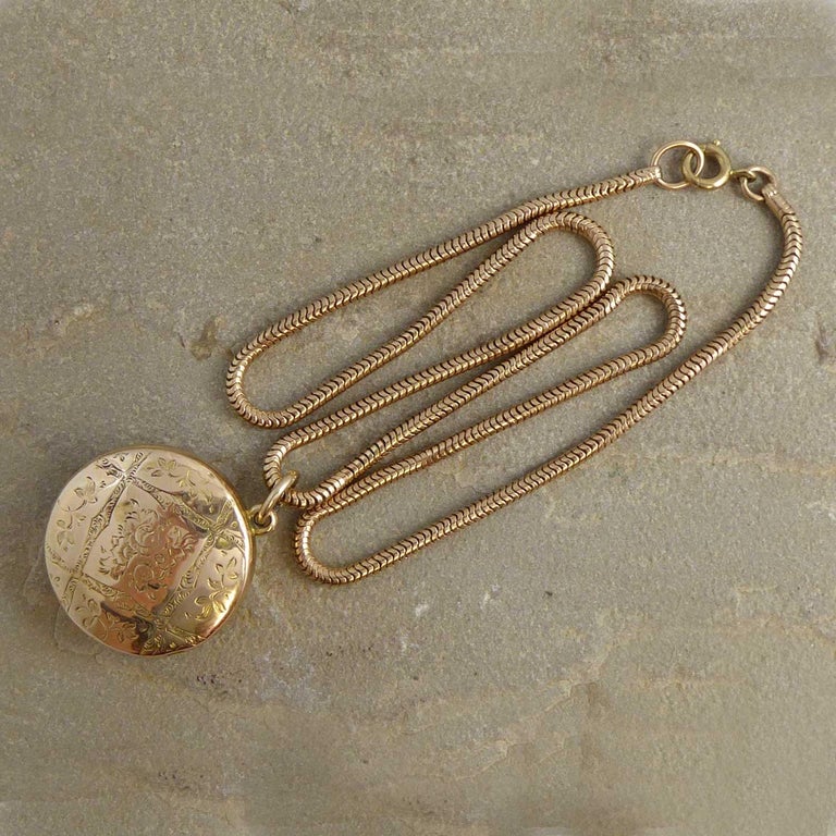 Antique Victorian/Edwardian Gold Locket with Compass, C1900s, Twin ...