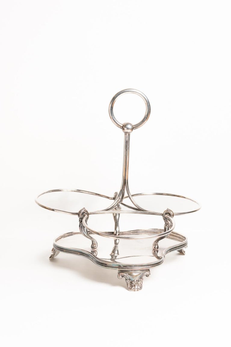 Antique Victorian Elkington and Co. Silver Plate Decanter Stand For ...