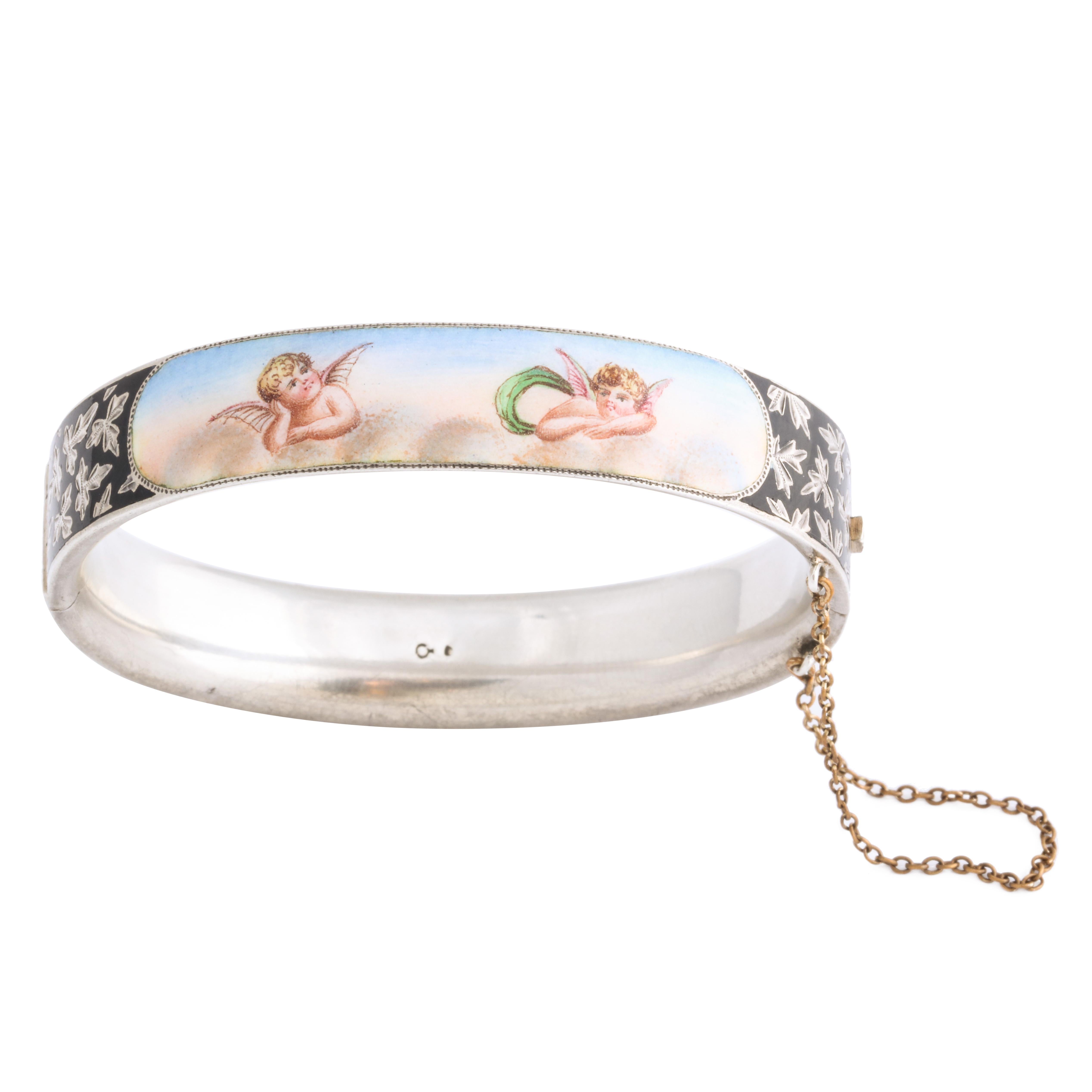 Victorian Enamel Bracelet at 1stDibs