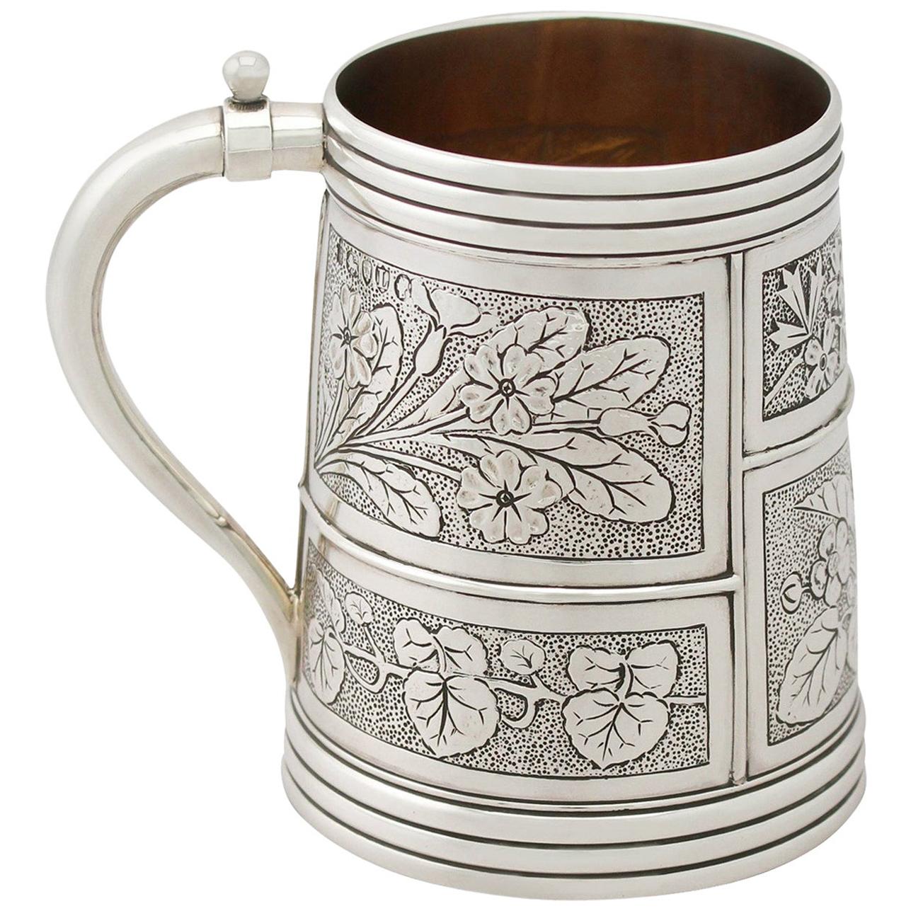 Antique Victorian English Sterling Silver Christening Mug at 1stDibs