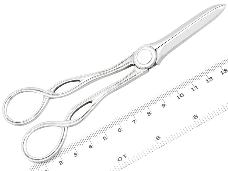 Antique Victorian English Sterling Silver Grape Scissors For Sale at ...
