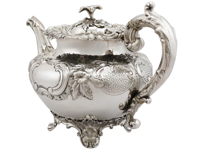 Antique Victorian English Sterling Silver Teapot at 1stDibs | antique ...