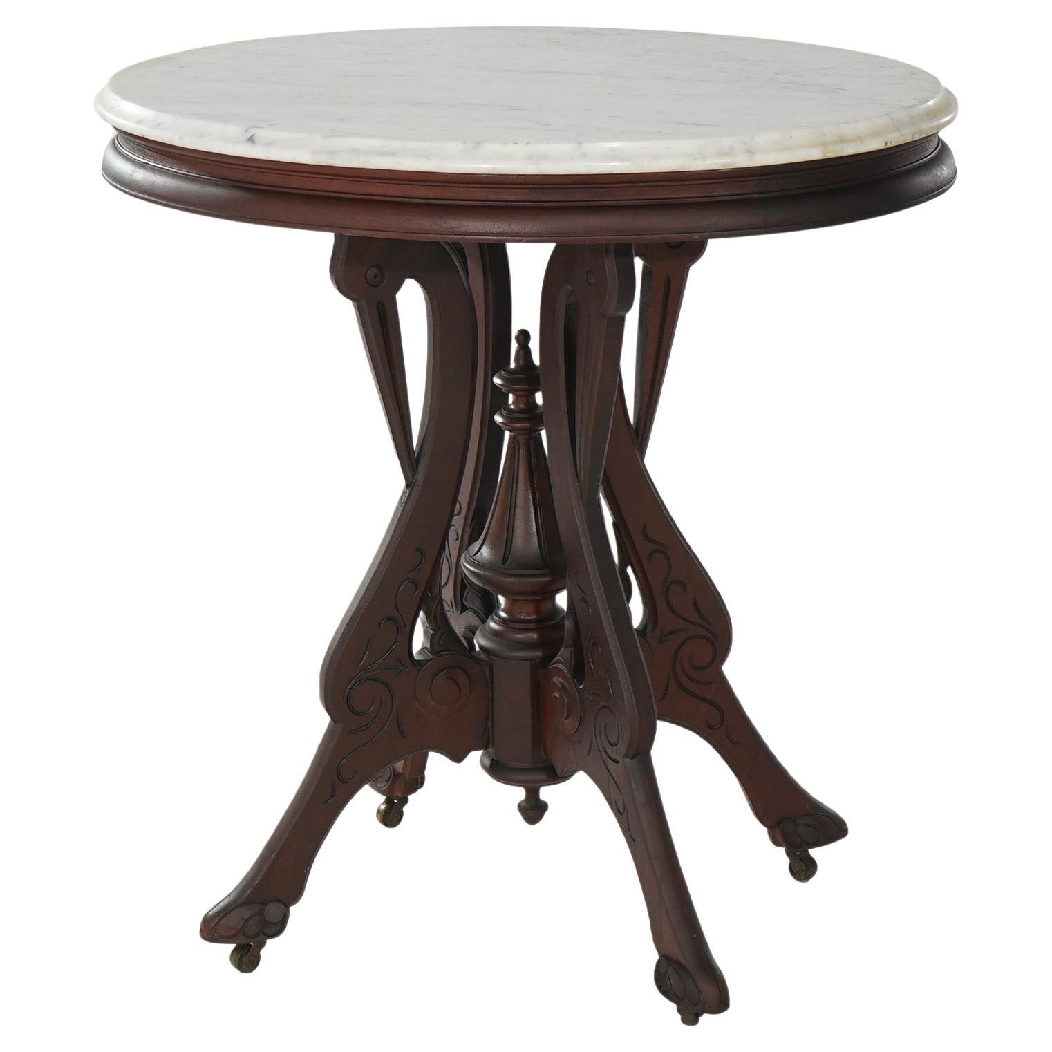 Antique Horner or Hunzinger Style Mahogany Ball and Claw Foot Parlor ...