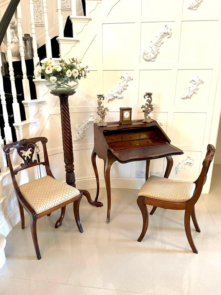 Antique Victorian French Inlaid Rosewood Freestanding Bureau/Desk For ...