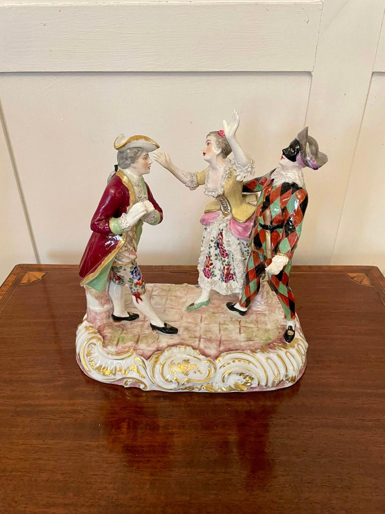 Antique Victorian French Porcelain Figural Group by Eugene Clauss of ...