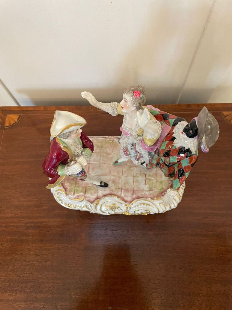 Antique Victorian French Porcelain Figural Group by Eugene Clauss of ...