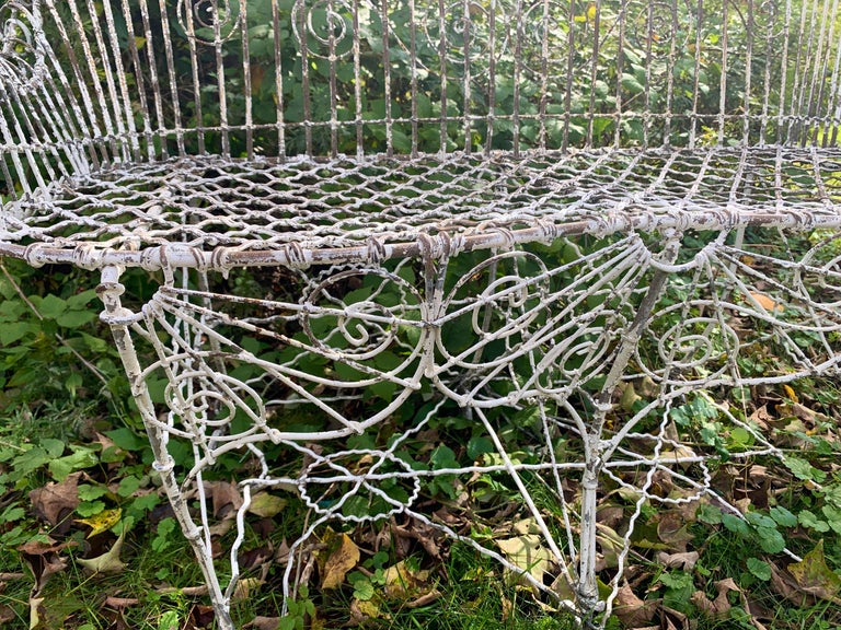 Antique Victorian Garden Loveseat Settee For Sale at 1stDibs