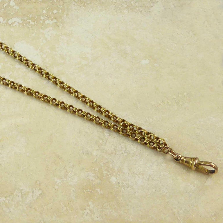 Antique Victorian Gold Long Guard Chain, Circa 1880s at 1stDibs