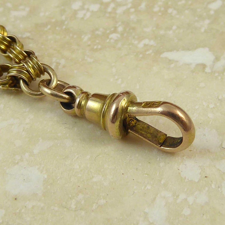 Antique Victorian Gold Long Guard Chain, Circa 1880s at 1stDibs