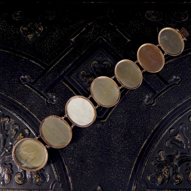 Antique Victorian Greek God and Goddess Lava Cameo Bracelet in Gold ...