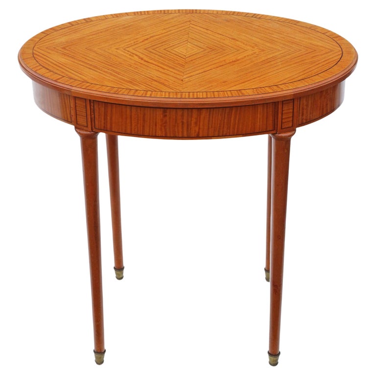 Antique Victorian Inlaid Satinwood Centre Side Occasional Window Table ...