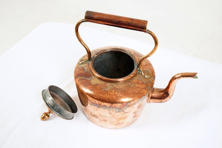 Antique Victorian Kettle, Oval Copper Kettle, Scotland 1870, B2232y at ...