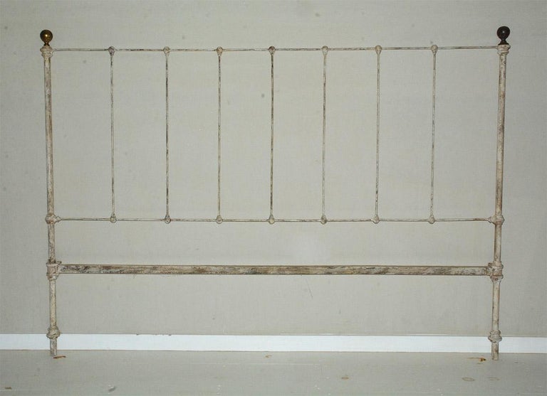 Antique Victorian King Iron Headboard at 1stDibs
