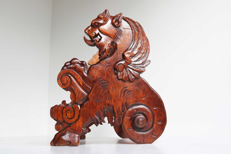 Antique Victorian Library Stairs / Bed Steps 19th Century Carved Oak ...