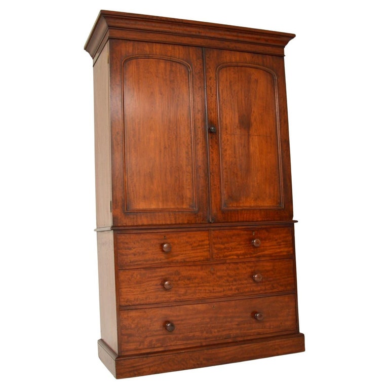 Antique Victorian Linen Press by Heal and Son at 1stDibs