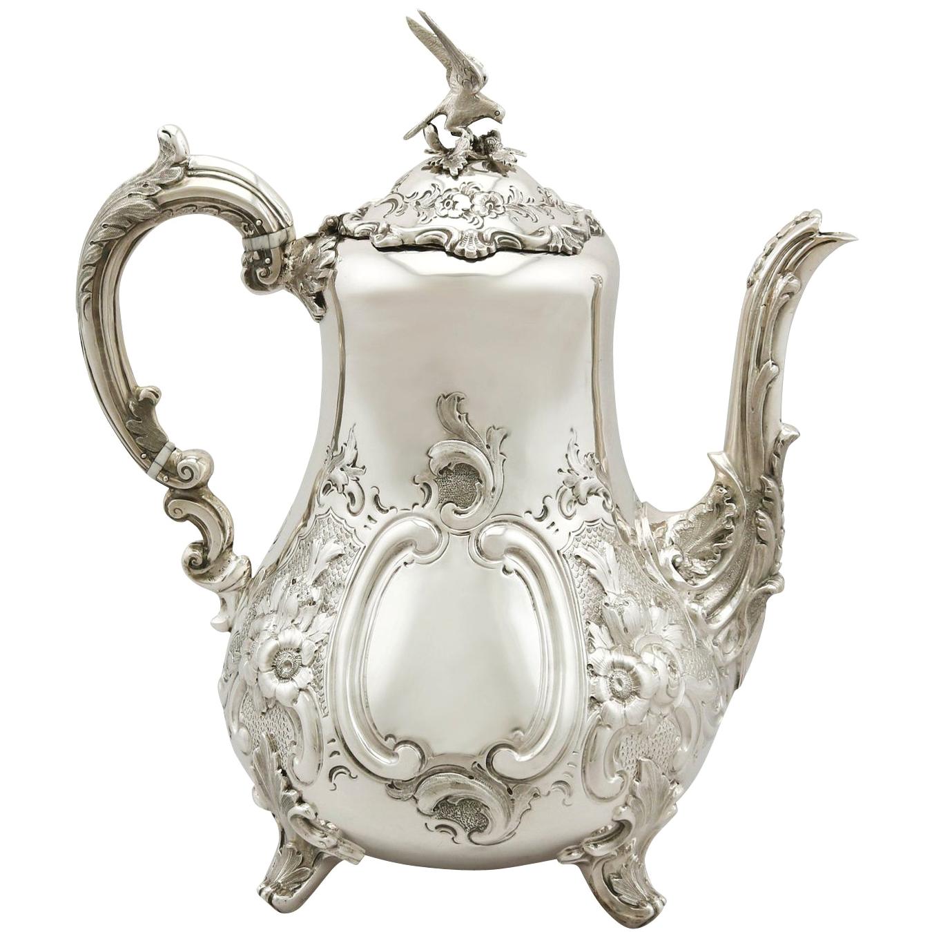 Antique Victorian Louis Style Sterling Silver Coffee Pot at 1stDibs