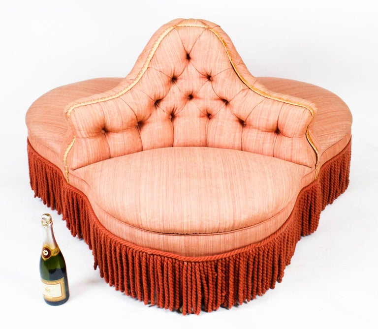 Antique Victorian Love Seat Conversation Settee, 19th Century at ...