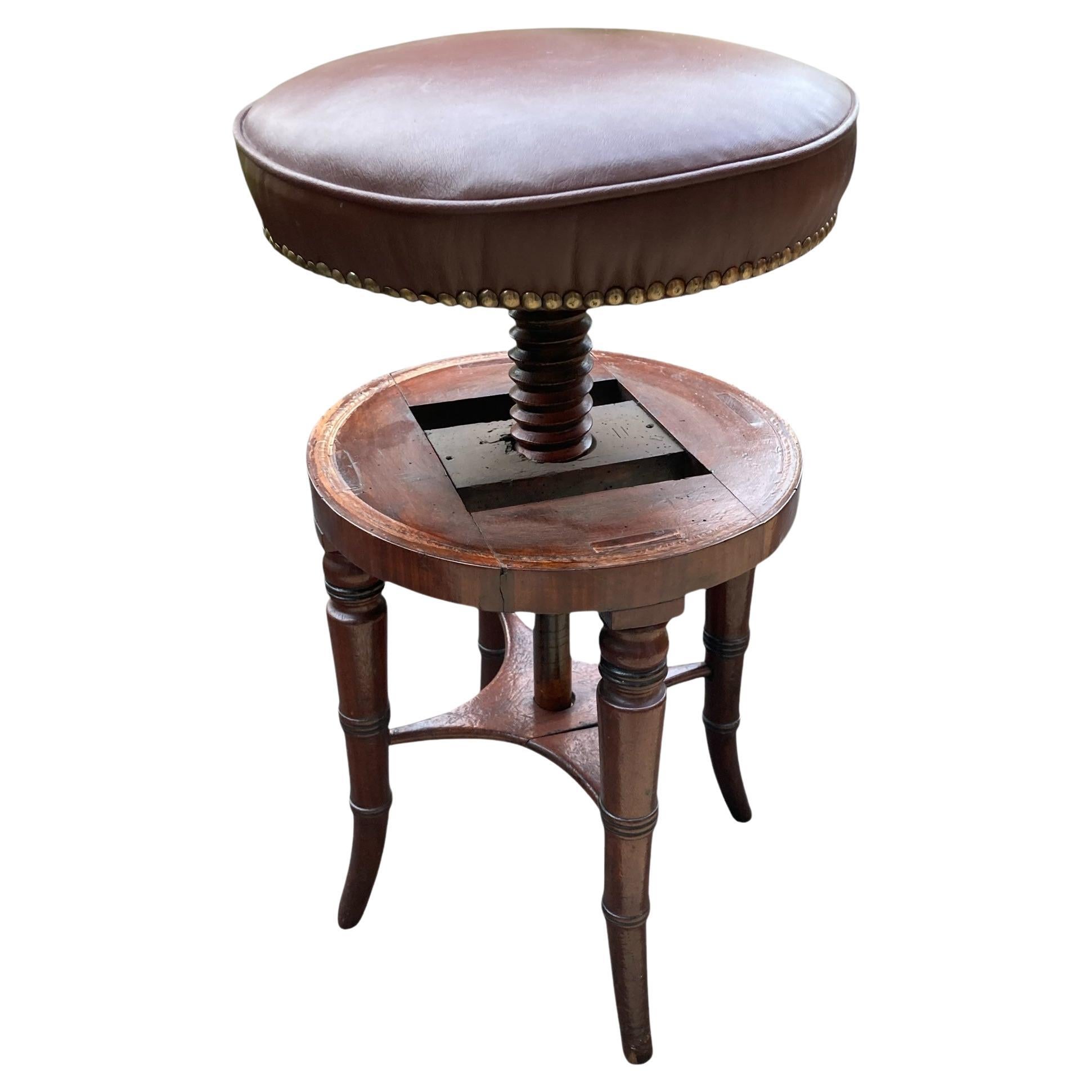 Victorian Piano Stool at 1stDibs | victorian piano stools antique ...
