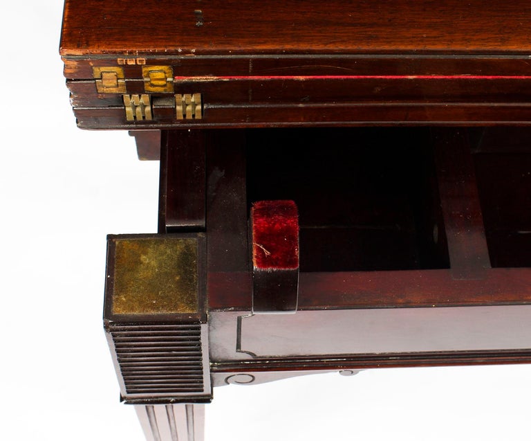 Antique Victorian Mahogany Games Card Roulette Table, 19th Century at ...