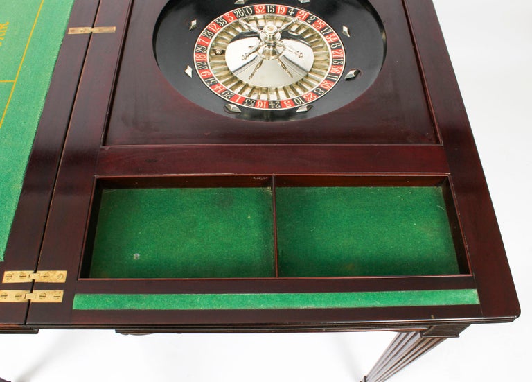 Antique Victorian Mahogany Games Roulette Table, 19th Century at 1stDibs