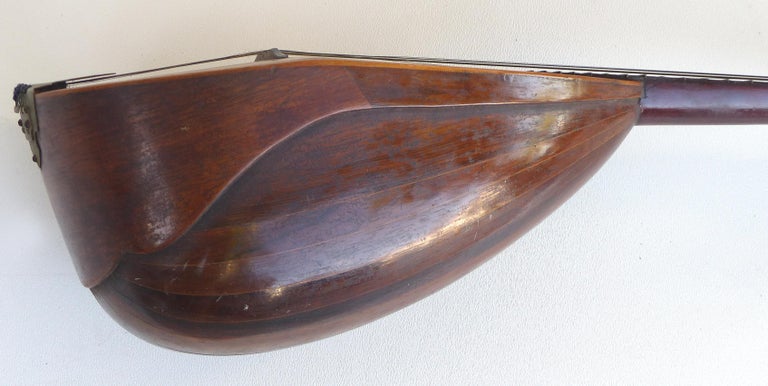 Antique Victorian Mandolin with String Inlay, Tortoise Pick Guard For ...