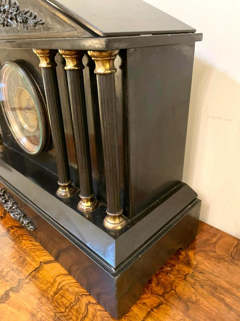 Antique Victorian Marble Mantel Clock at 1stDibs
