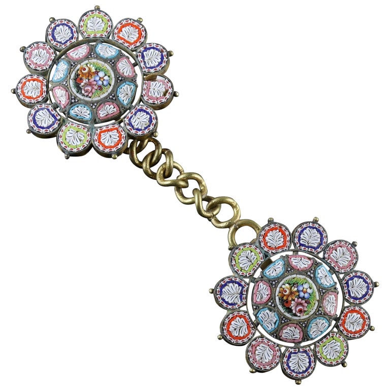 Antique Victorian Micro Mosaic Buckle, circa 1860 at 1stDibs