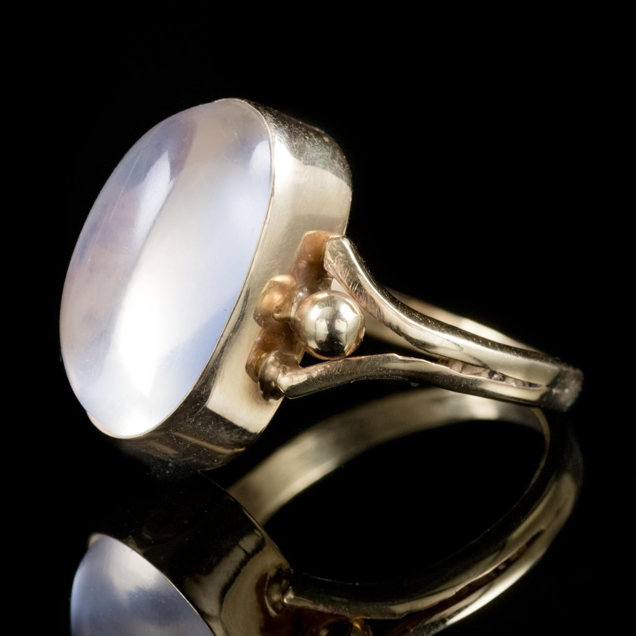 Antique Victorian Moonstone 18 Carat Gold 6 Carat Moonstone, circa 1900 ...