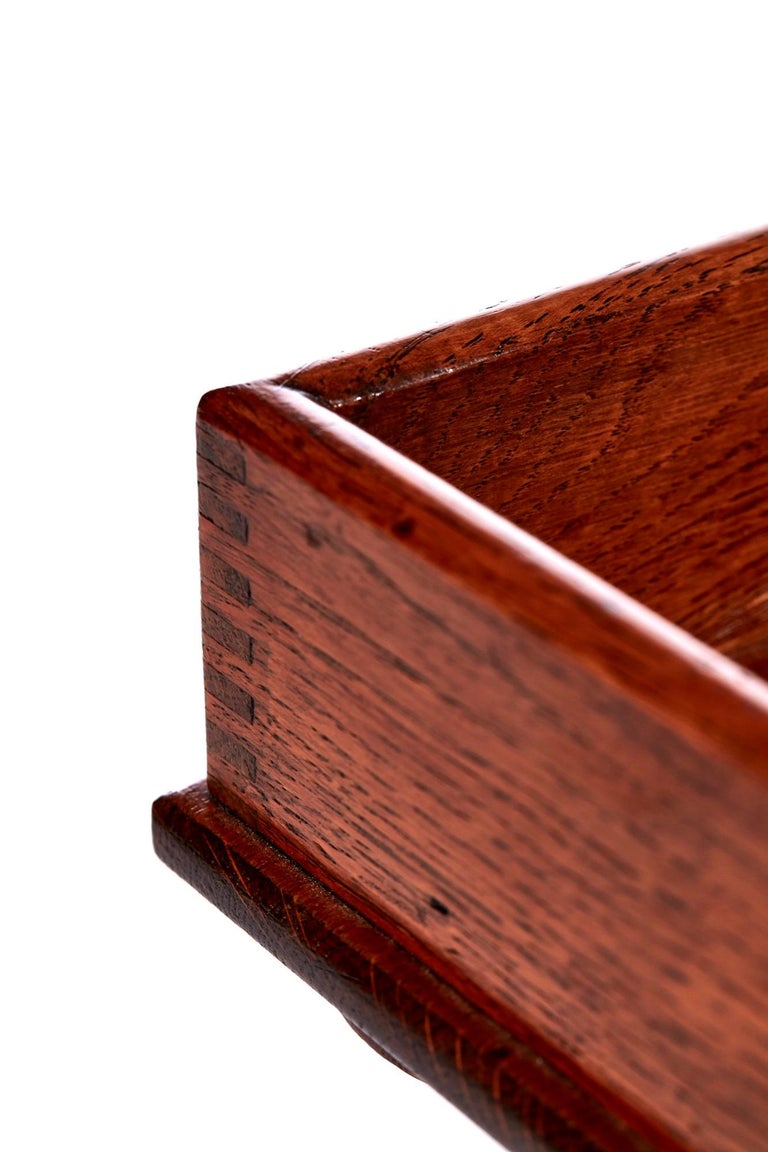 Antique Victorian Oak Tea Tray at 1stDibs