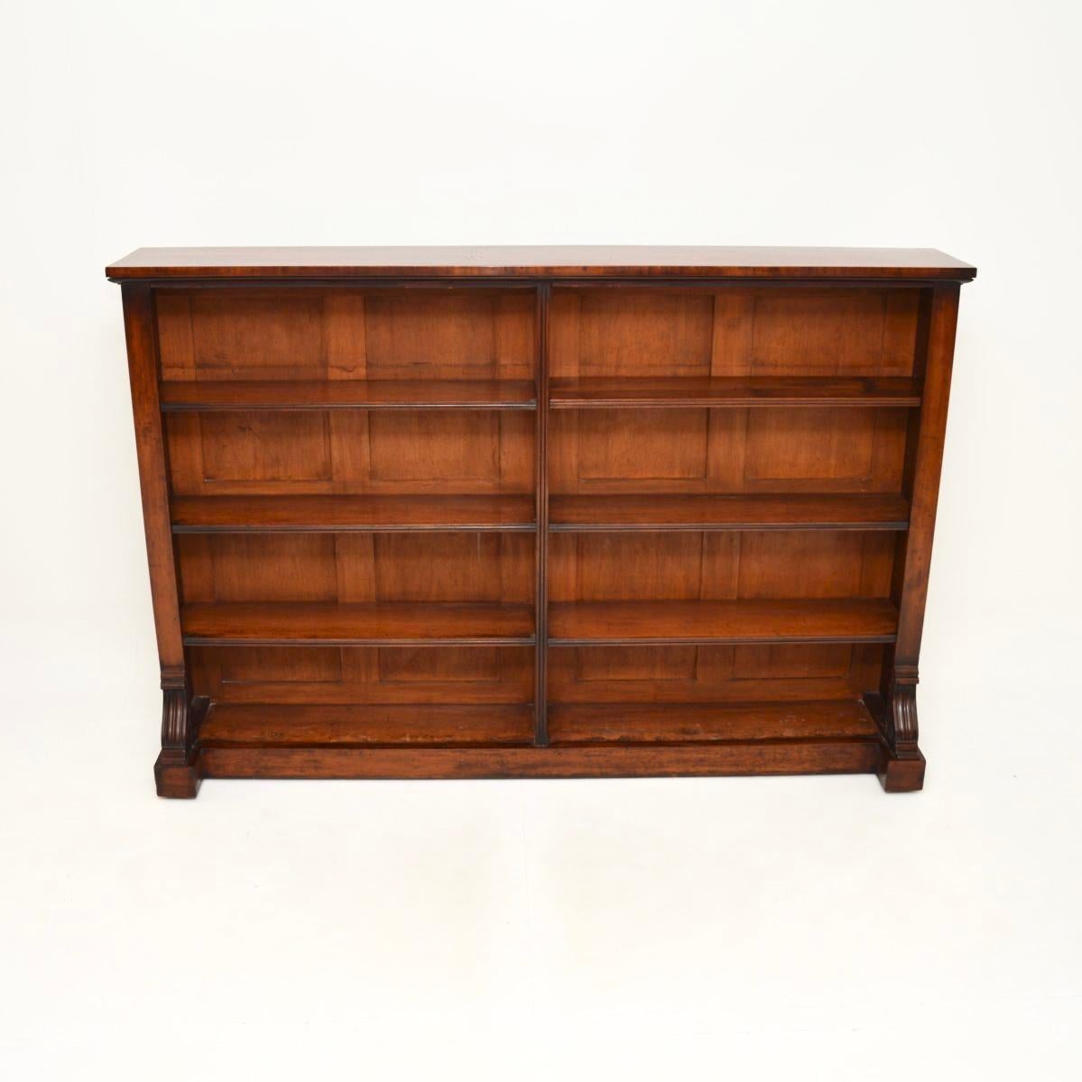 Antique Victorian Open Bookcase For Sale at 1stDibs