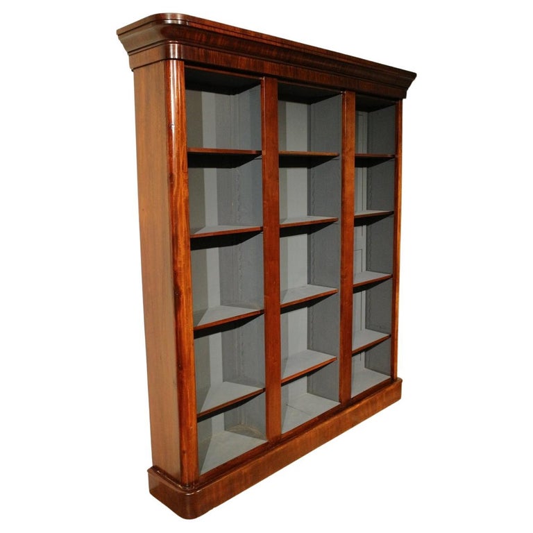 Antique Victorian open bookcase at 1stDibs