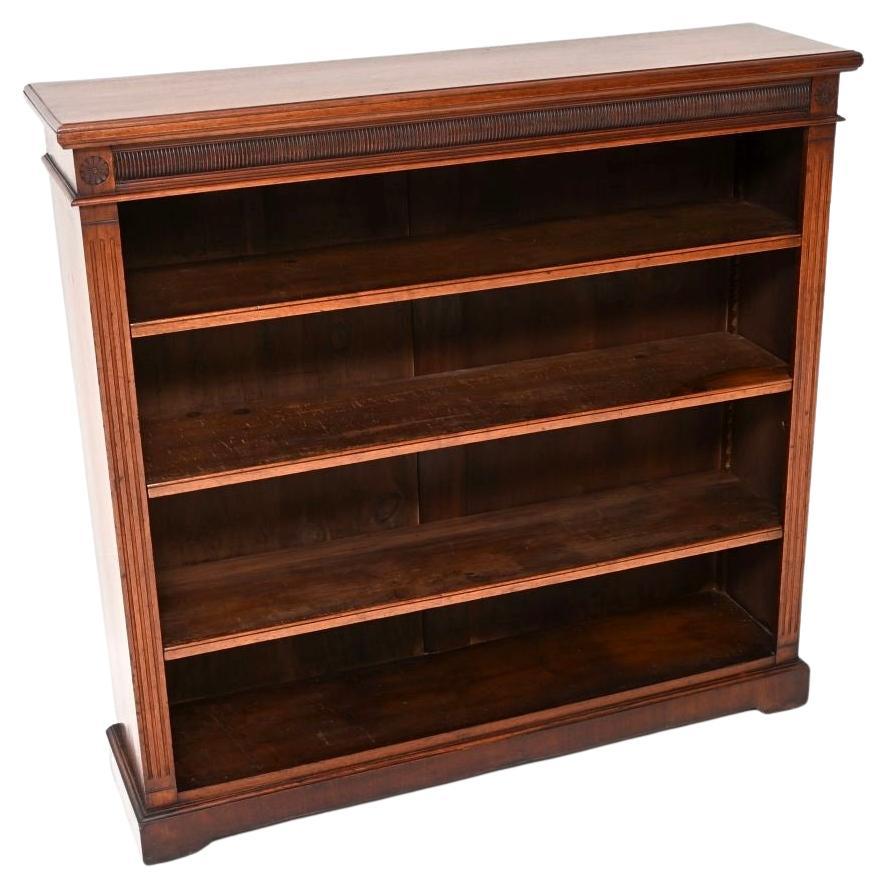 Antique Victorian Open Bookcase at 1stDibs