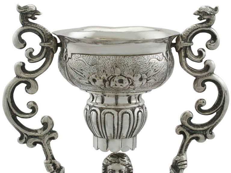 Antique Victorian Pair of Sterling Silver Wager Cups at 1stDibs