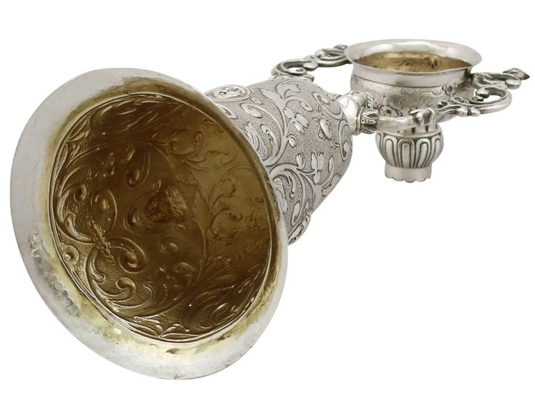 Antique Victorian Pair of Sterling Silver Wager Cups at 1stDibs